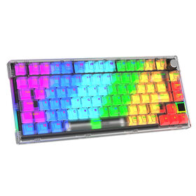 Wired mechanical keyboard has anti-ghosting feature, RGB side lighting ...