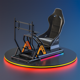 Sim racing rig with bucket seat, adjustable mounts | Global Sources